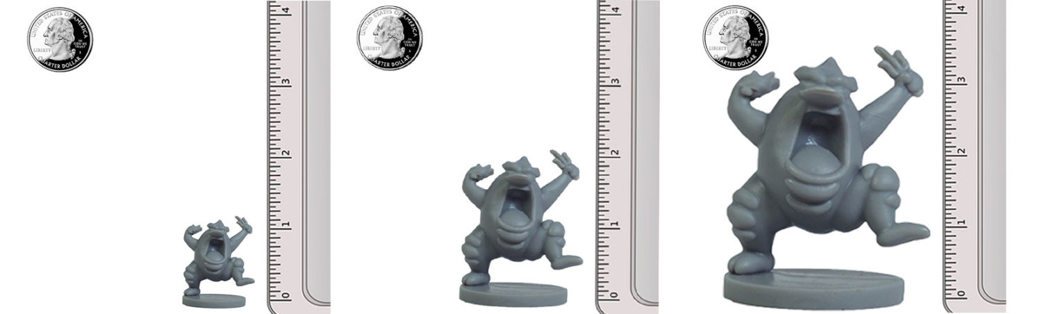 Custom Miniatures Size - Recommended Size -PrintNinja