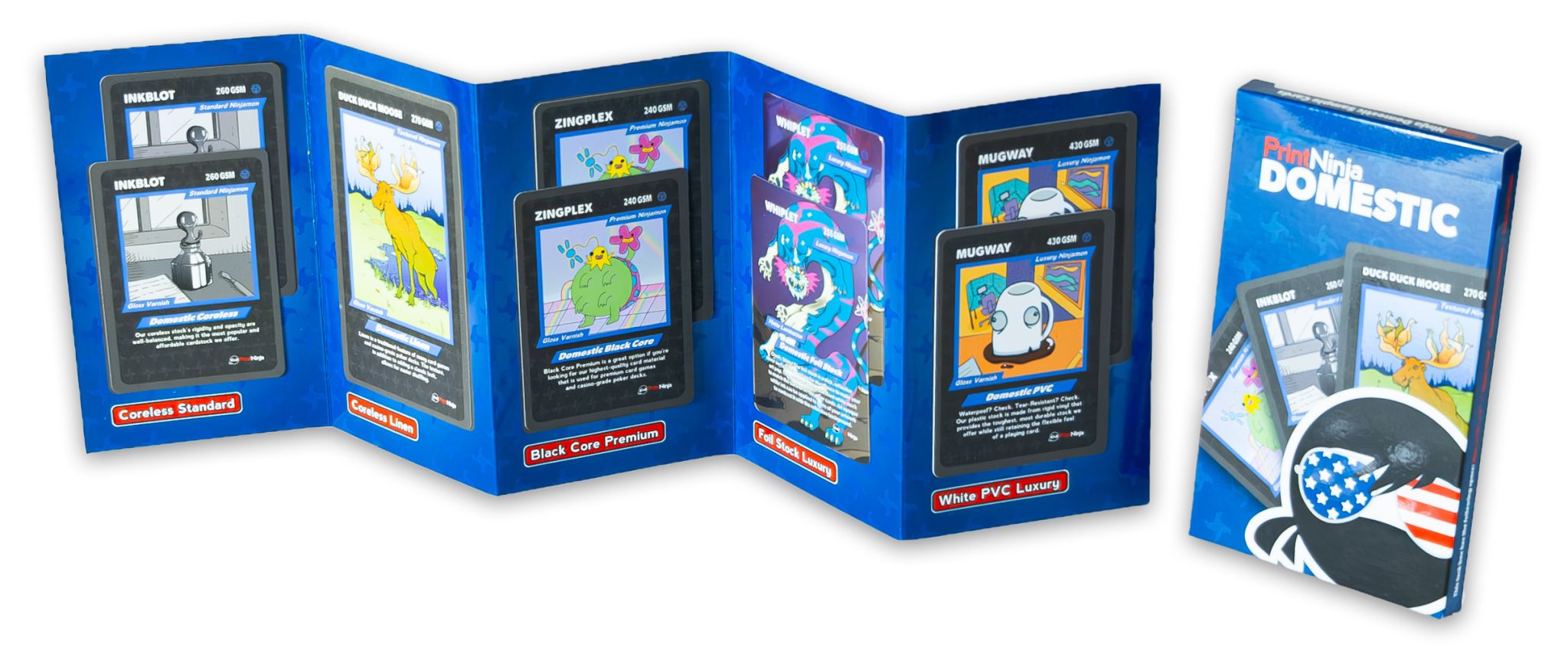 Deluxe Card Sample Pack - Card Game Samples - PrintNinja